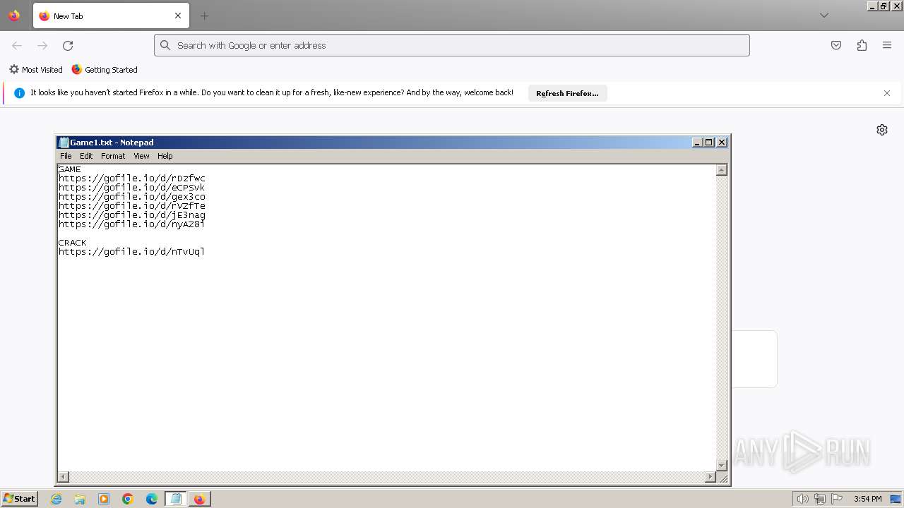 Analysis Game1.txt (MD5: F765FA49E32BB08038F0E6583B9A6D68) Malicious ...