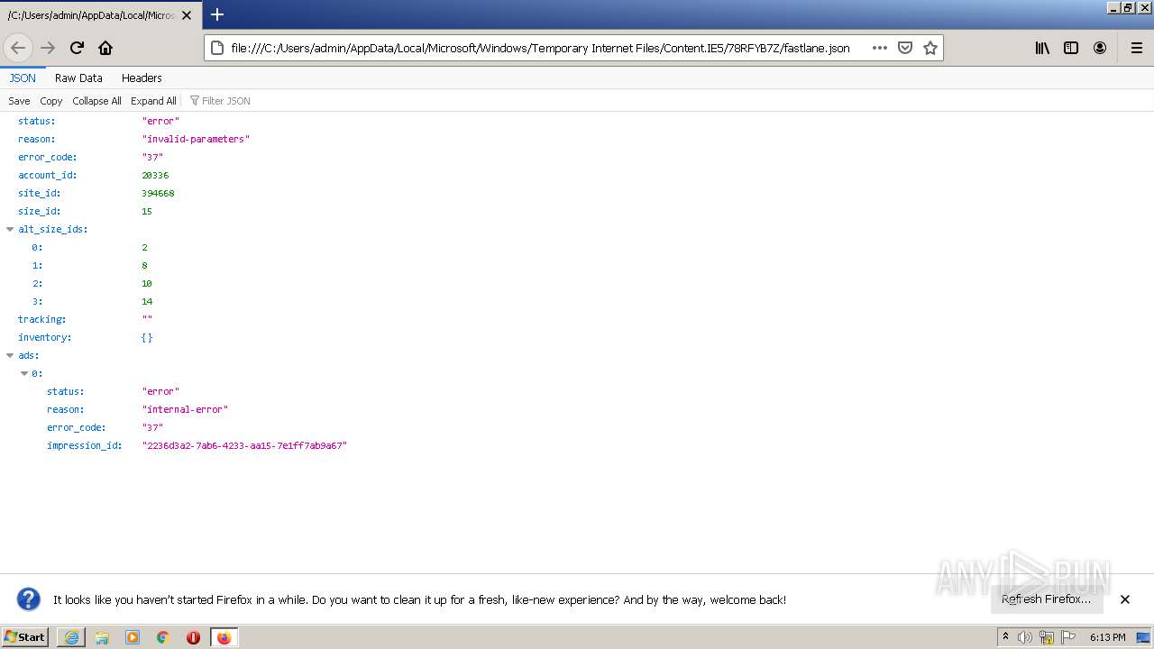 Malware analysis https://fastlane.rubiconproject.com/a/api/fastlane ...