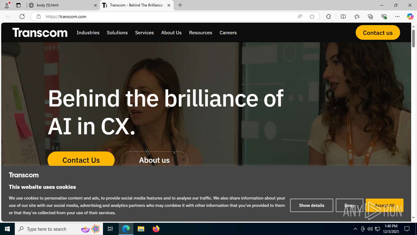 Malware analysis body (5).html Malicious activity | ANY.RUN - Malware ...