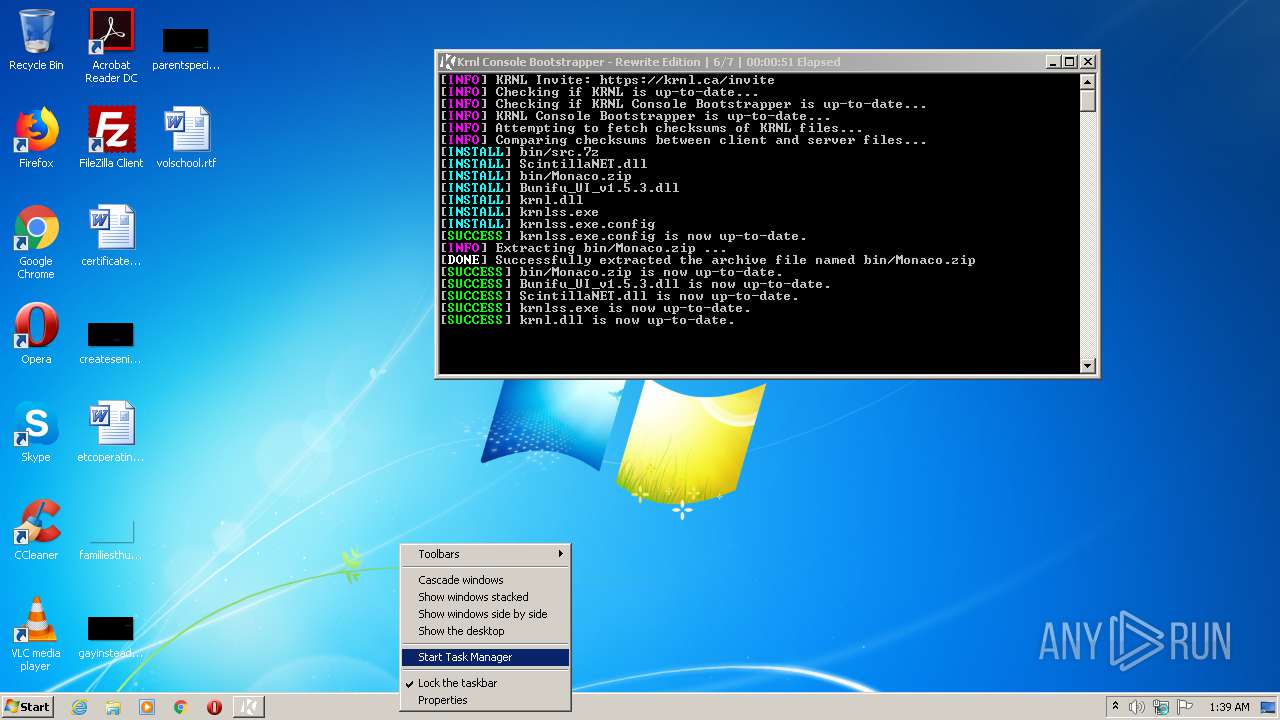 Malware analysis krnl_console_bootstrapper.exe Malicious activity | ANY ...