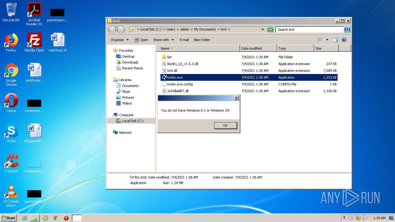 Malware analysis krnl_console_bootstrapper.exe Malicious activity | ANY ...