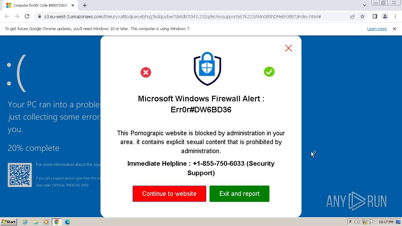 Malware analysis https://s3.eu-west-3.amazonaws.com/89euryxaf8oqiuwyebhsg7isdquybwi7detd87i343 ...
