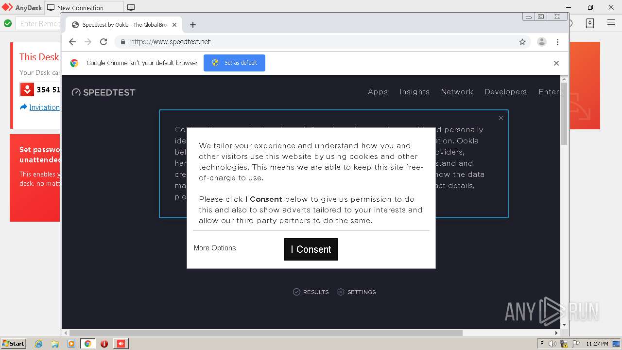 Malware analysis AnyDesk.exe Malicious activity | ANY.RUN - Malware ...
