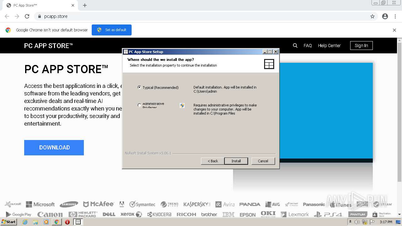Malware Analysis Https:  Pcapp.store Malicious Activity 