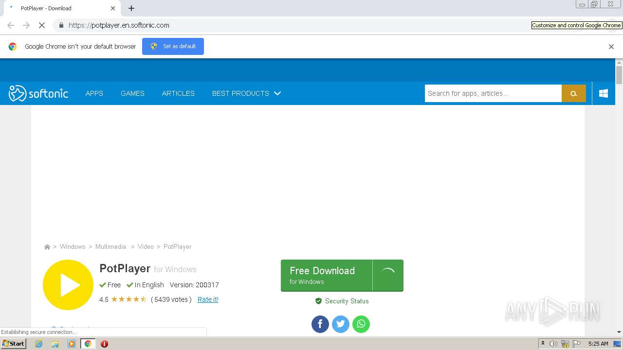 Malware analysis https://potplayer.en.softonic.com/ Malicious activity | ANY.RUN - Malware ...