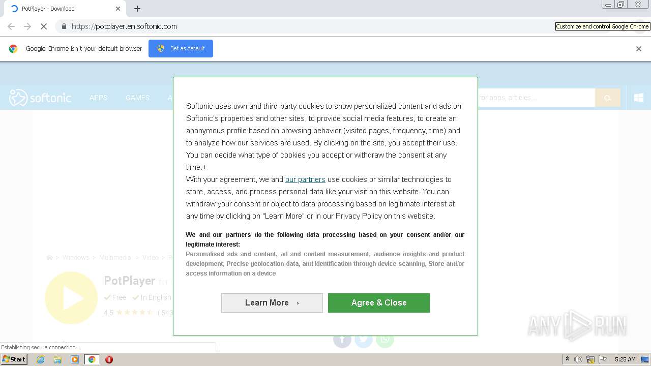 Malware analysis https://potplayer.en.softonic.com/ Malicious activity | ANY.RUN - Malware ...