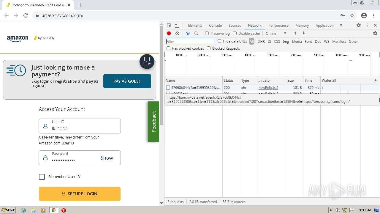 Malware analysis http://syncbank.com/amazon Malicious activity | ANY ...