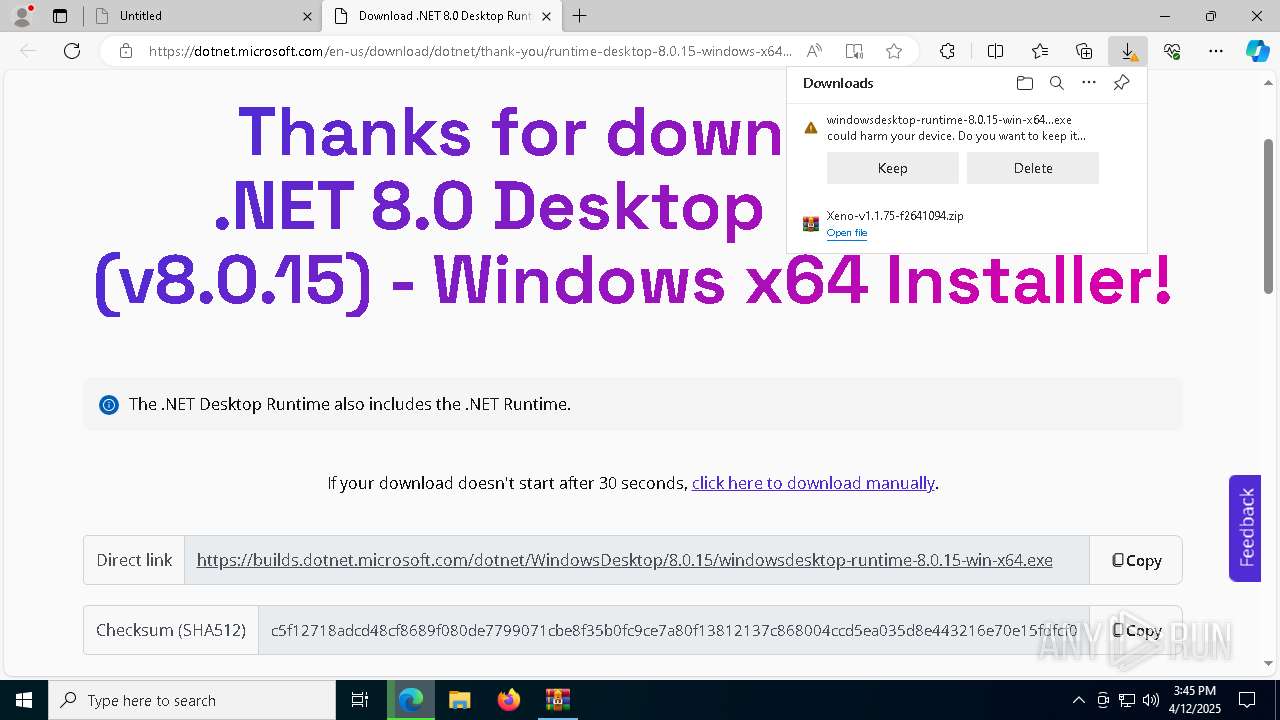 Malware analysis https://xeno-now.pages.dev/downloads/Xeno-v1.1.75 ...