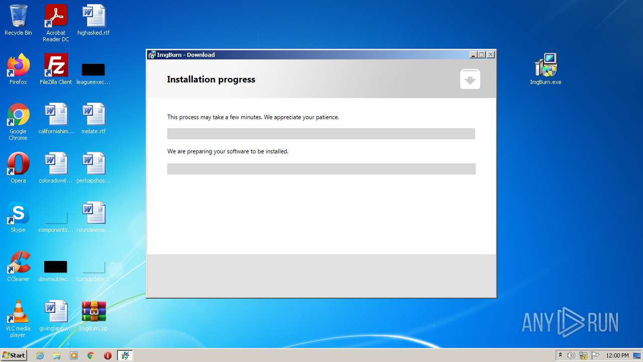Malware analysis ImgBurn.zip Malicious activity | ANY.RUN - Malware Sandbox Online