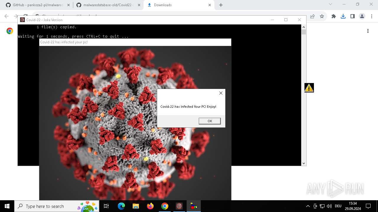 Malware analysis https://github.com/pankoza-pl/malwaredatabase ...