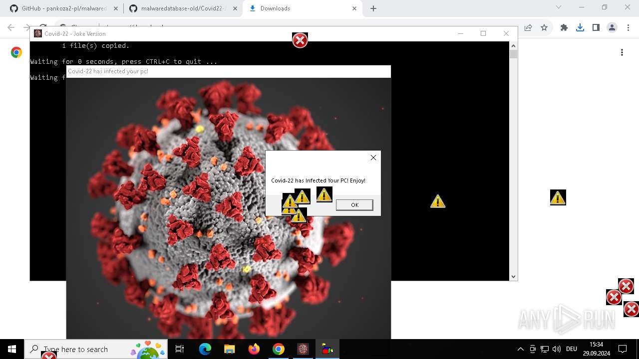 Malware analysis https://github.com/pankoza-pl/malwaredatabase ...