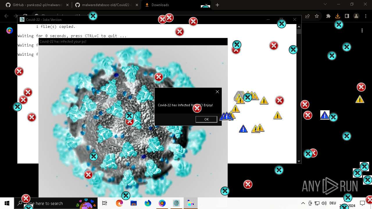 Malware analysis https://github.com/pankoza-pl/malwaredatabase ...