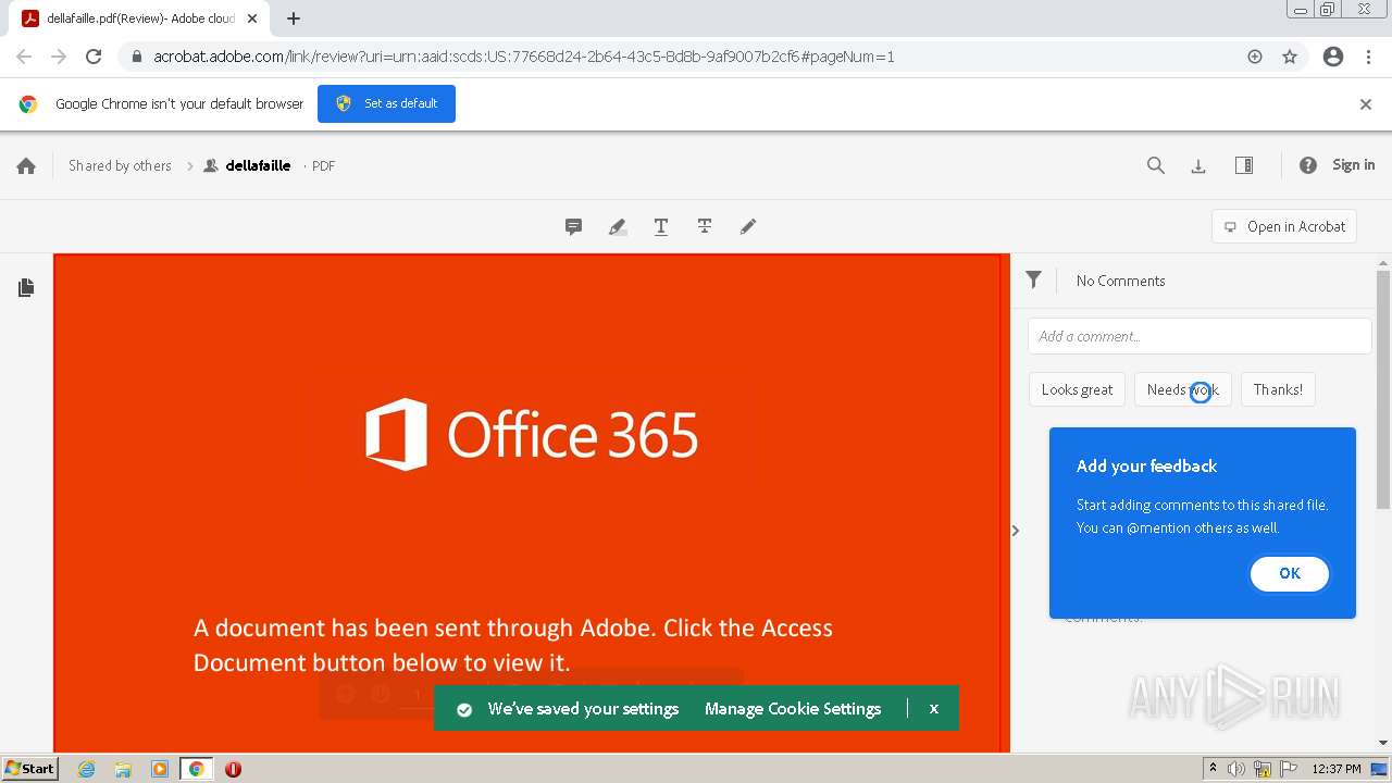 Malware analysis https://acrobat.adobe.com/link/review?uri=urn:aaid:scds:US:77668d24-2b64-43c5 ...
