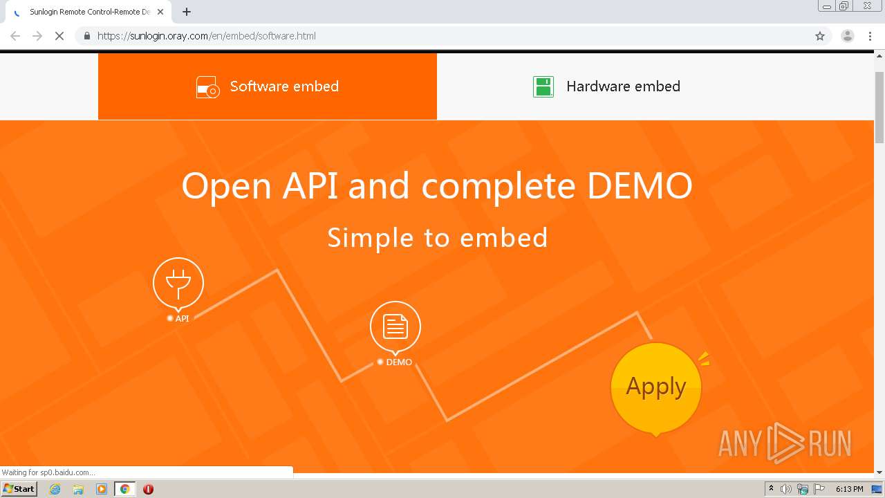 Malware analysis https://sunlogin.oray.com/en/embed/software.html ...