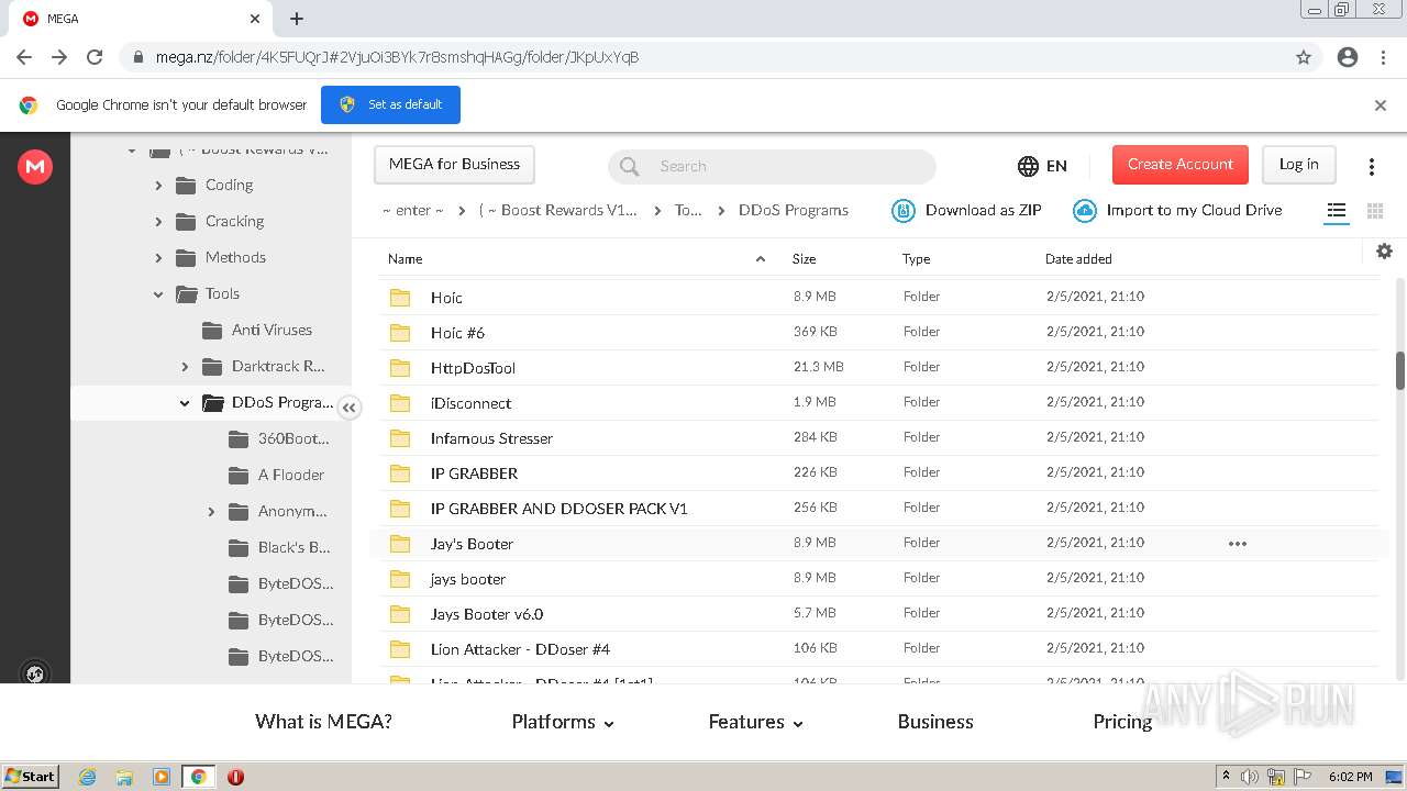 Malware analysis https://mega.nz/folder/4K5FUQrJ#2VjuOi3BYk7r8smshqHAGg ...