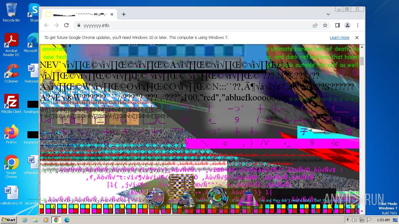 Malware analysis yyyyyyy.info Malicious activity | ANY.RUN - Malware Sandbox Online