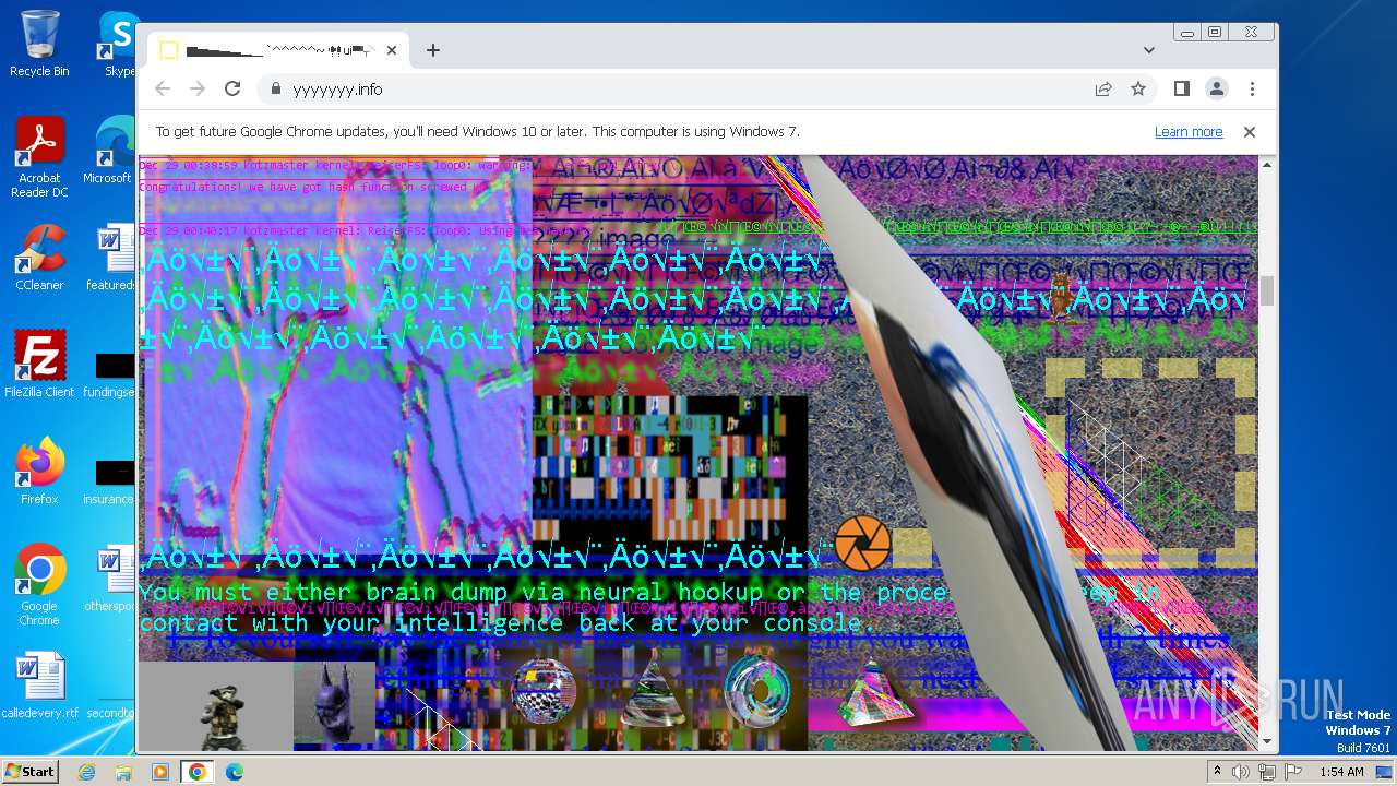 Malware analysis yyyyyyy.info Malicious activity | ANY.RUN - Malware Sandbox Online