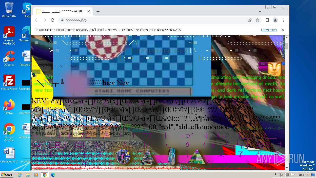 Malware analysis yyyyyyy.info Malicious activity | ANY.RUN - Malware Sandbox Online