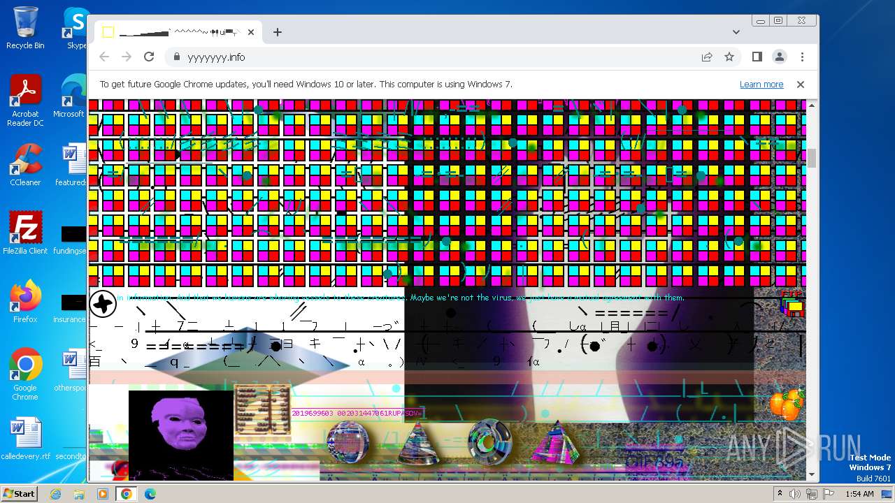 Malware analysis yyyyyyy.info Malicious activity | ANY.RUN - Malware Sandbox Online