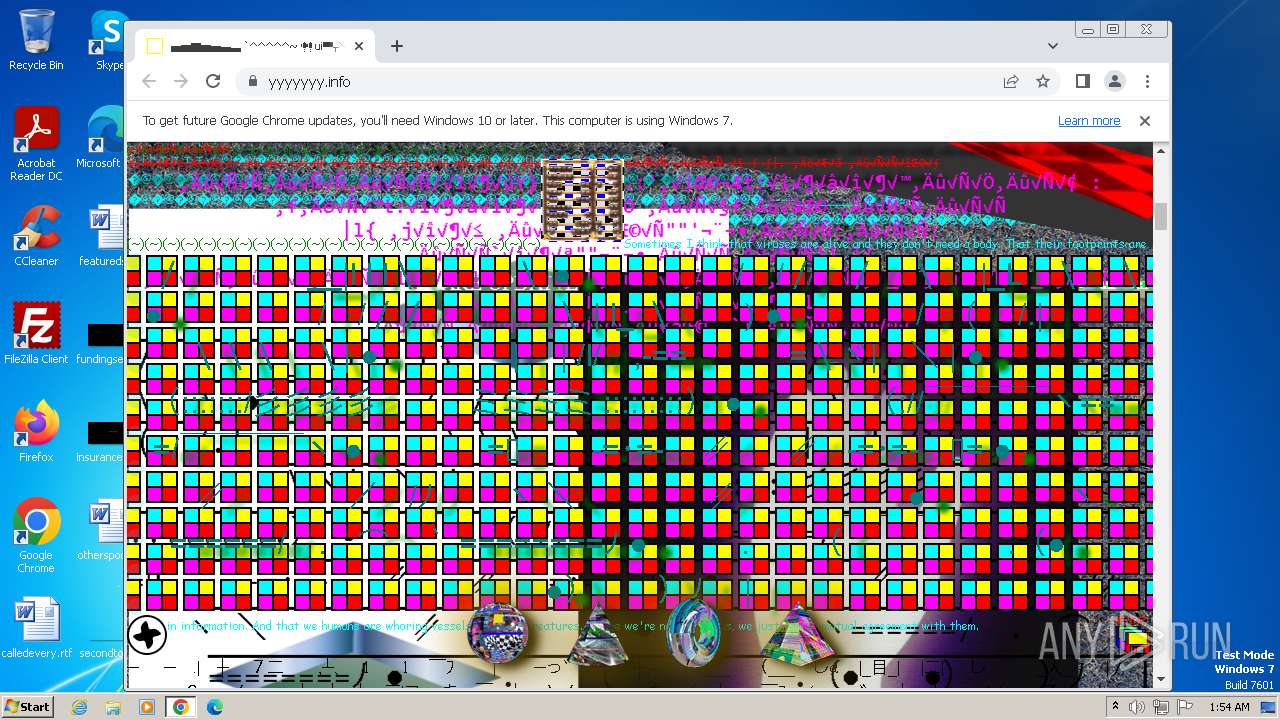 Malware analysis yyyyyyy.info Malicious activity | ANY.RUN - Malware Sandbox Online