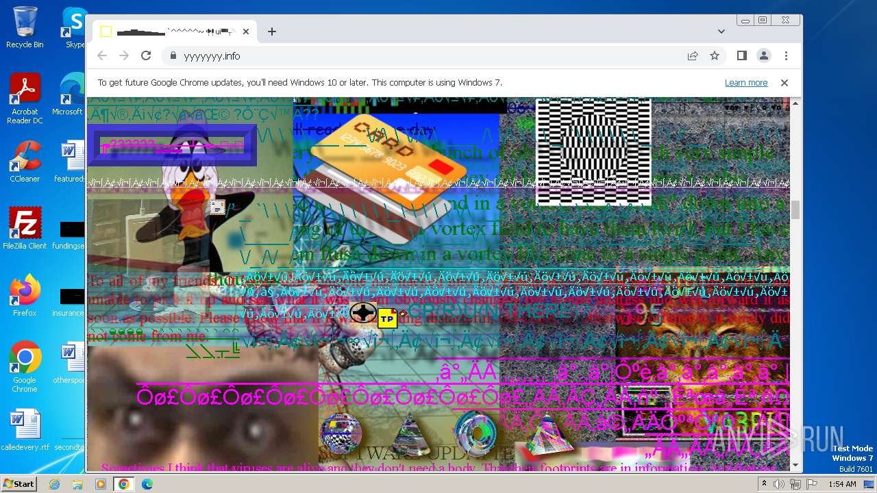 Malware analysis yyyyyyy.info Malicious activity | ANY.RUN - Malware Sandbox Online