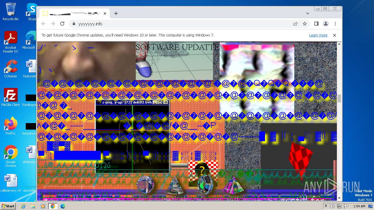 Malware analysis yyyyyyy.info Malicious activity | ANY.RUN - Malware Sandbox Online