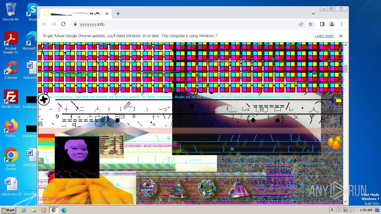 Malware analysis yyyyyyy.info Malicious activity | ANY.RUN - Malware Sandbox Online