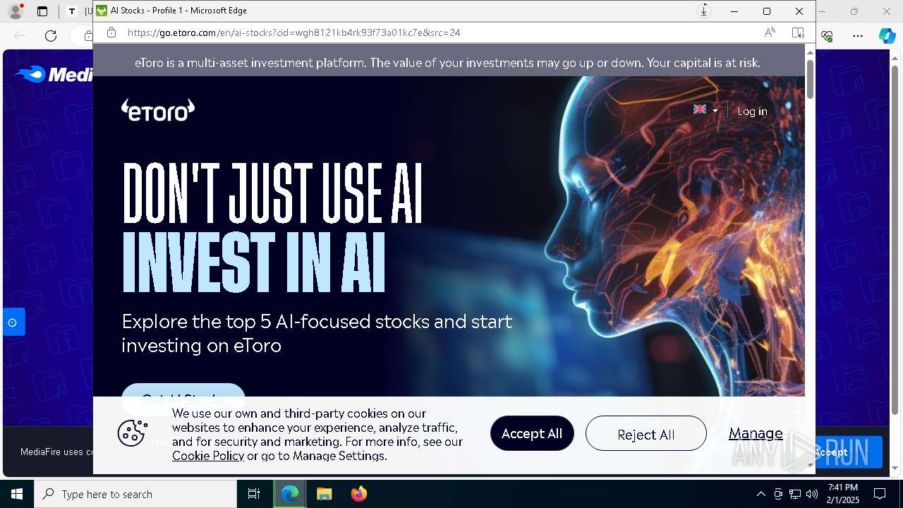 Analysis https://kurl.ru/ClrMG Malicious activity - Interactive analysis ANY.RUN