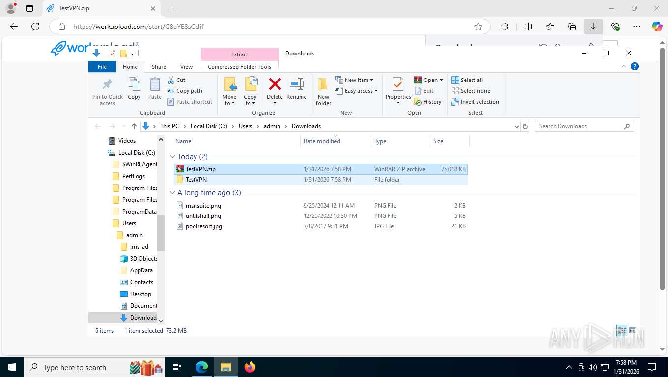 Malware analysis https://workupload.com/file/G8aYE8sGdjf Malicious ...