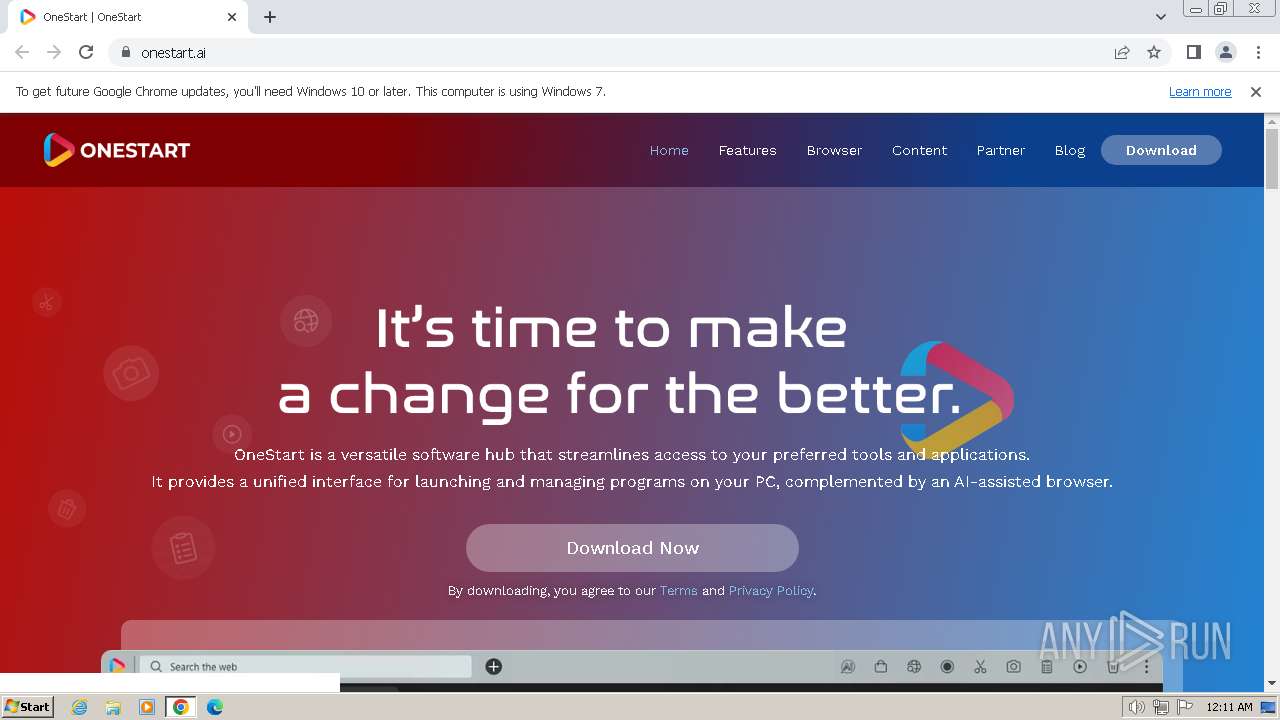 Malware analysis onestart.ai Malicious activity | ANY.RUN - Malware Sandbox Online