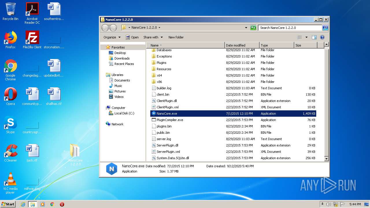 Malware analysis NanoCore 1.2.2.0 (2).rar Malicious activity | ANY.RUN ...