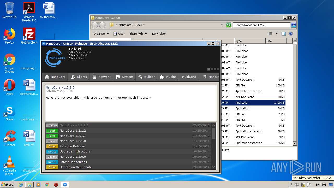 Malware analysis NanoCore 1.2.2.0 (2).rar Malicious activity | ANY.RUN ...