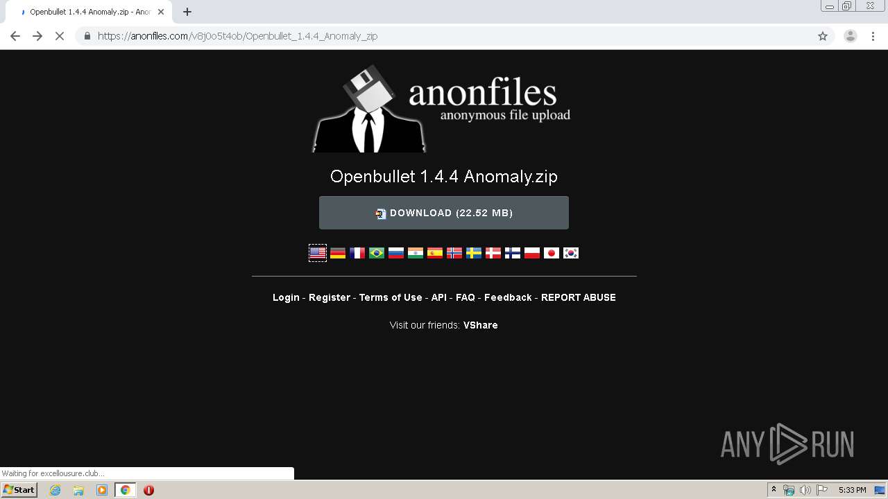 Malware analysis https://anonfiles.com/v8j0o5t4ob/Openbullet_1.4.4_Anomaly_zip Malicious ...
