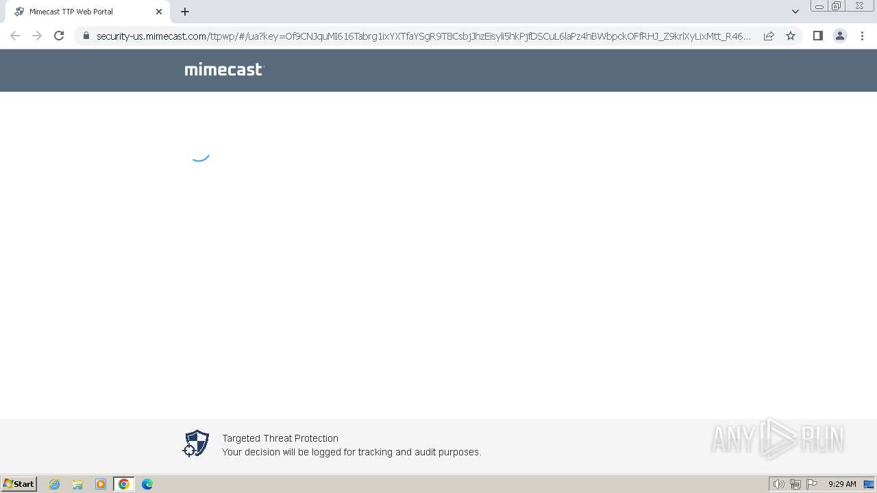 Malware analysis https://url.us.m.mimecastprotect.com/s ...