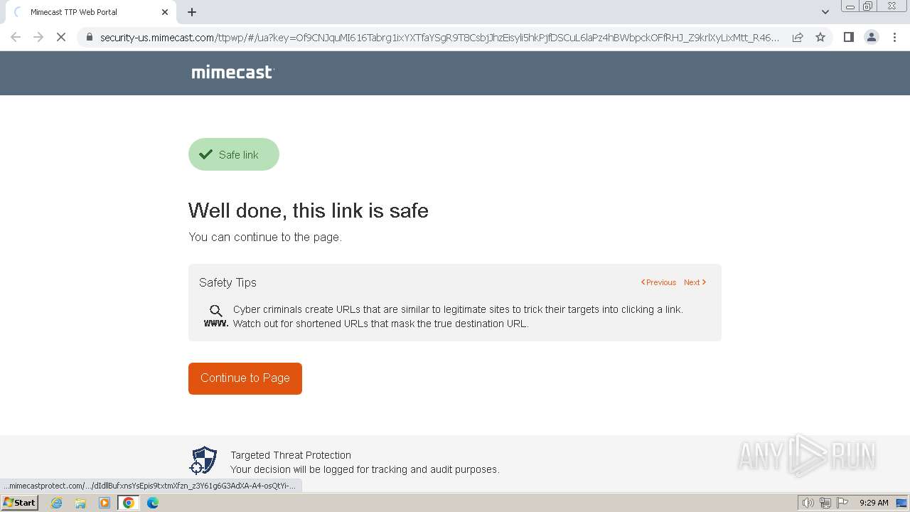 Malware analysis https://url.us.m.mimecastprotect.com/s ...