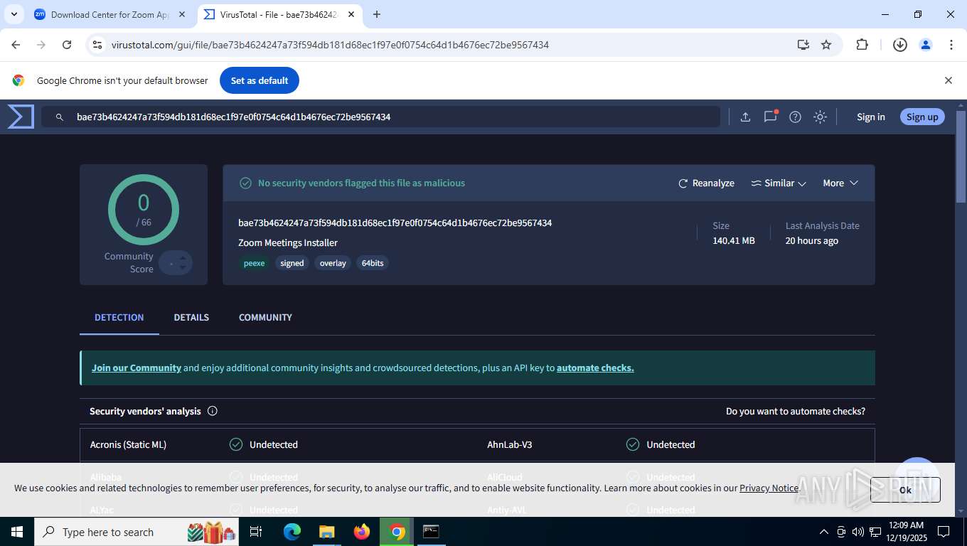 Malware analysis https://zoom.us/download Suspicious activity | ANY.RUN ...