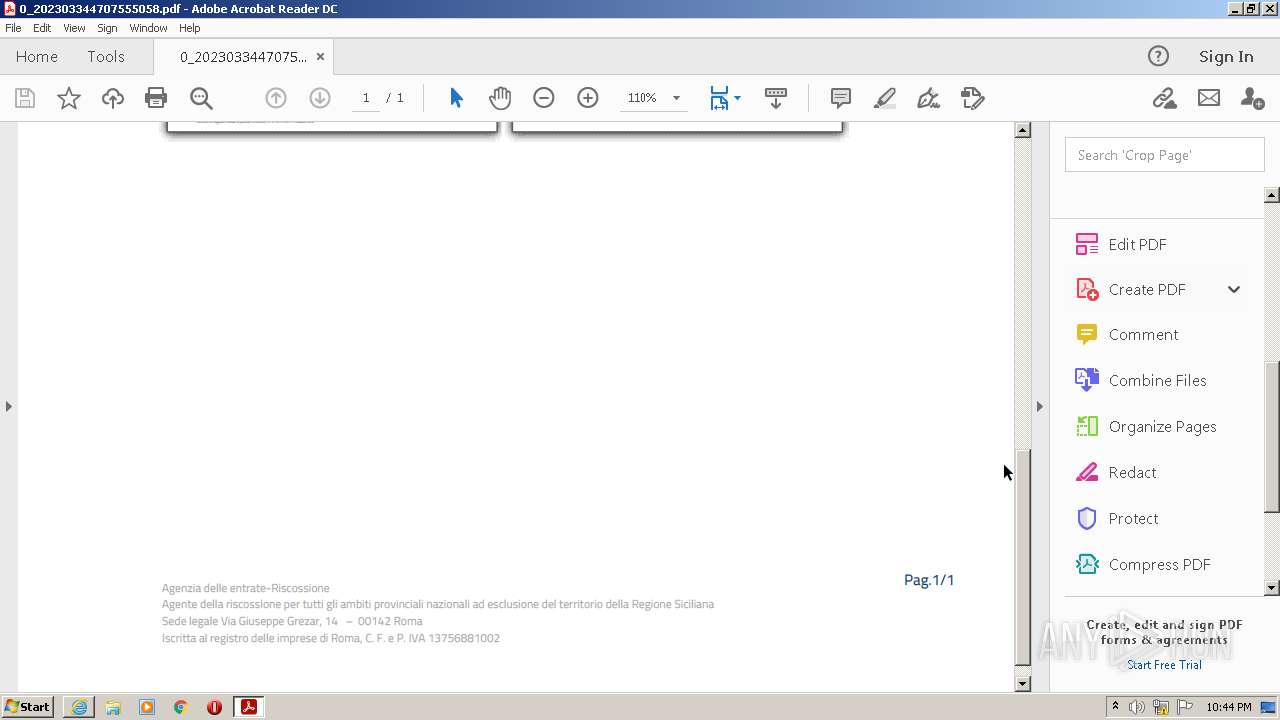 Malware analysis 0_202303344707555058.pdf Suspicious activity | ANY.RUN ...