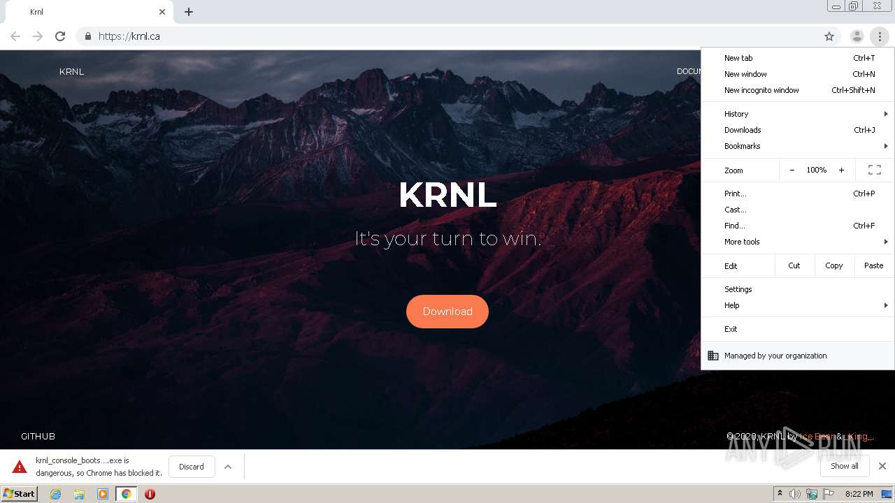 Malware analysis https://krnl.ca Malicious activity | ANY.RUN - Malware ...