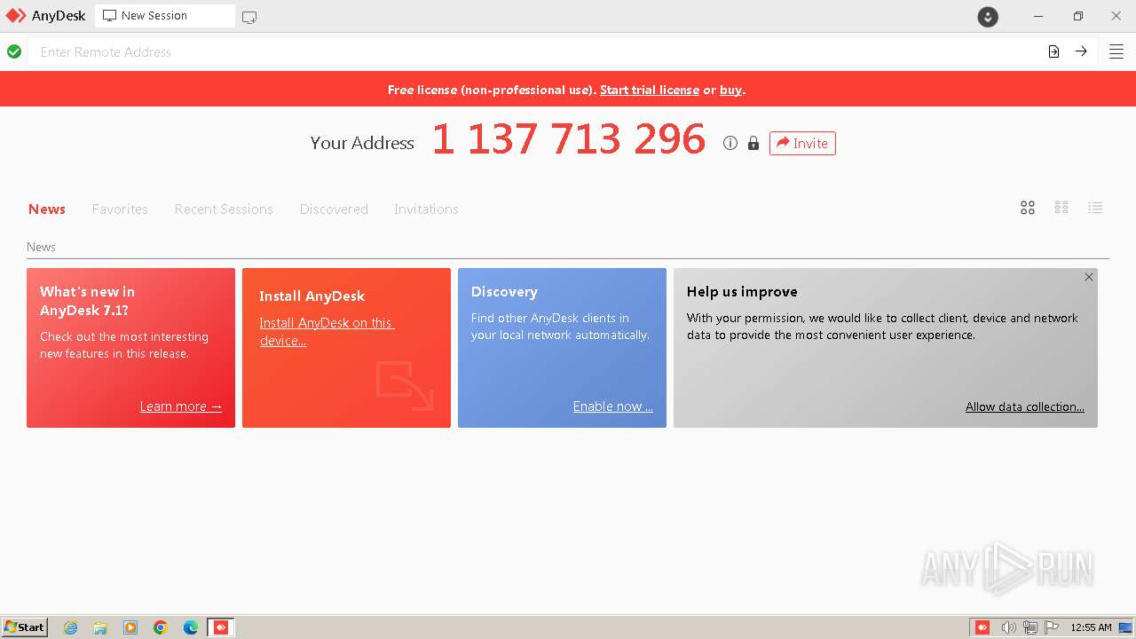 Malware analysis AnyDesk.exe Malicious activity | ANY.RUN - Malware Sandbox Online