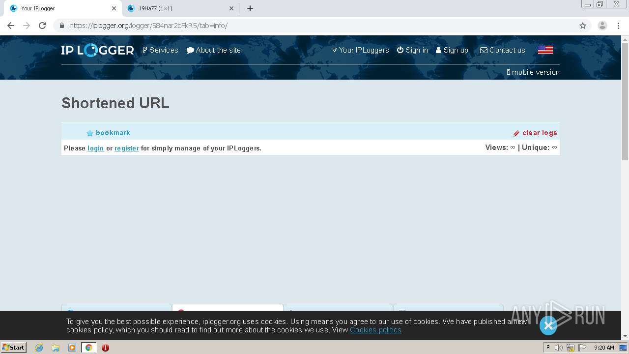 Malware analysis https://iplogger.org/19Ha77 Malicious activity | ANY ...
