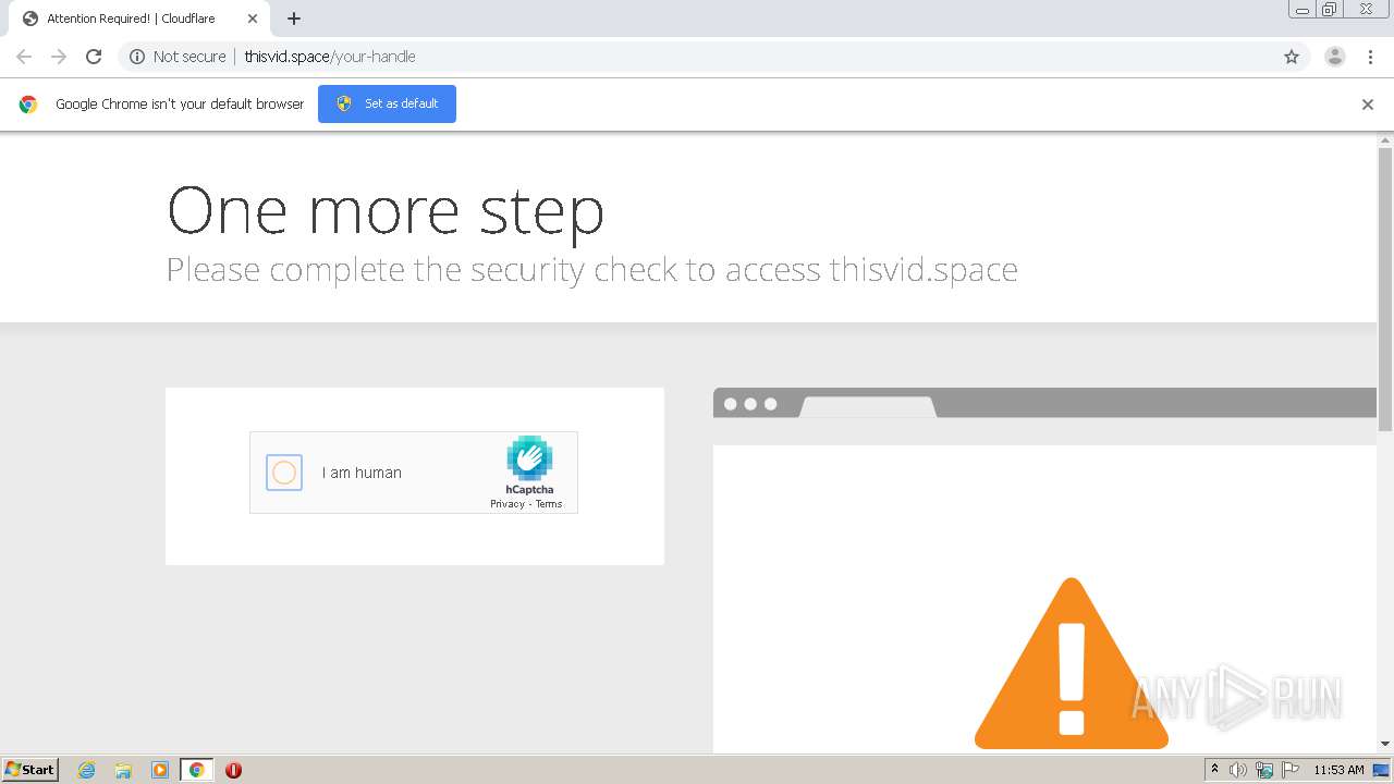 Analysis http://thisvid.space/your-handle No threats detected - Interactive analysis ANY.RUN