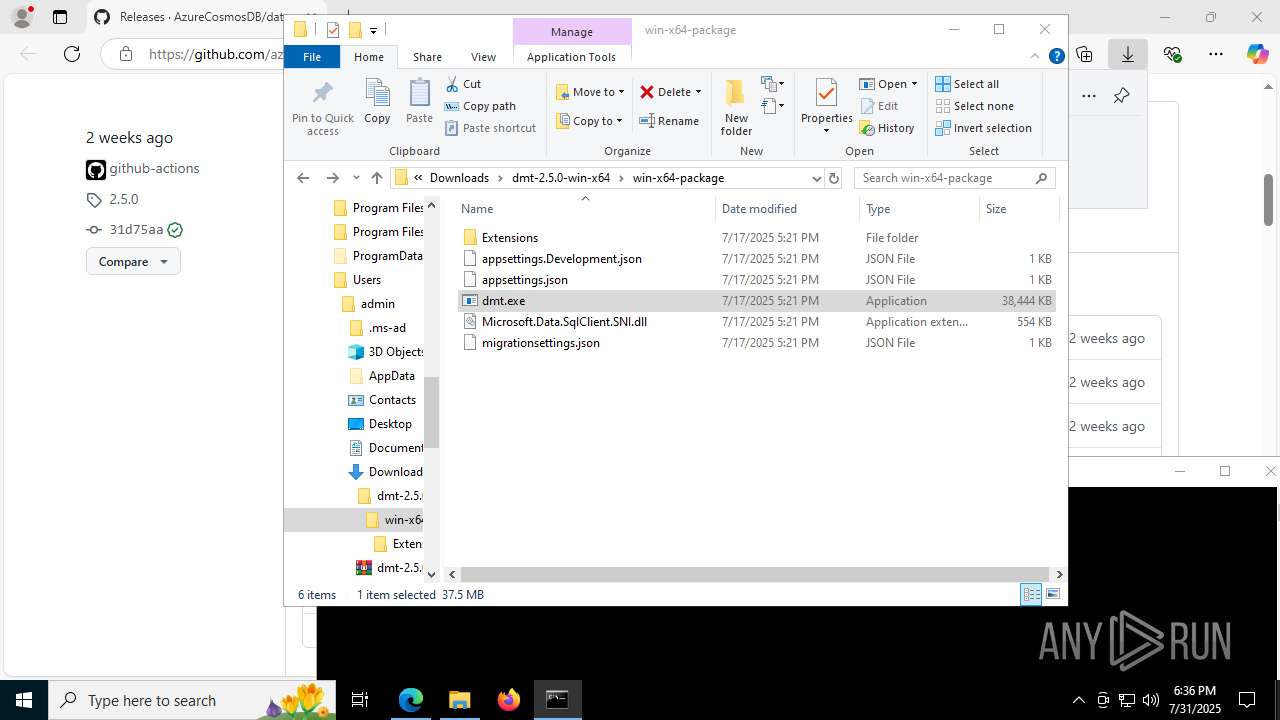 Analysis https://github.com/azurecosmosdb/data-migration-desktop-tool/releases Malicious ...
