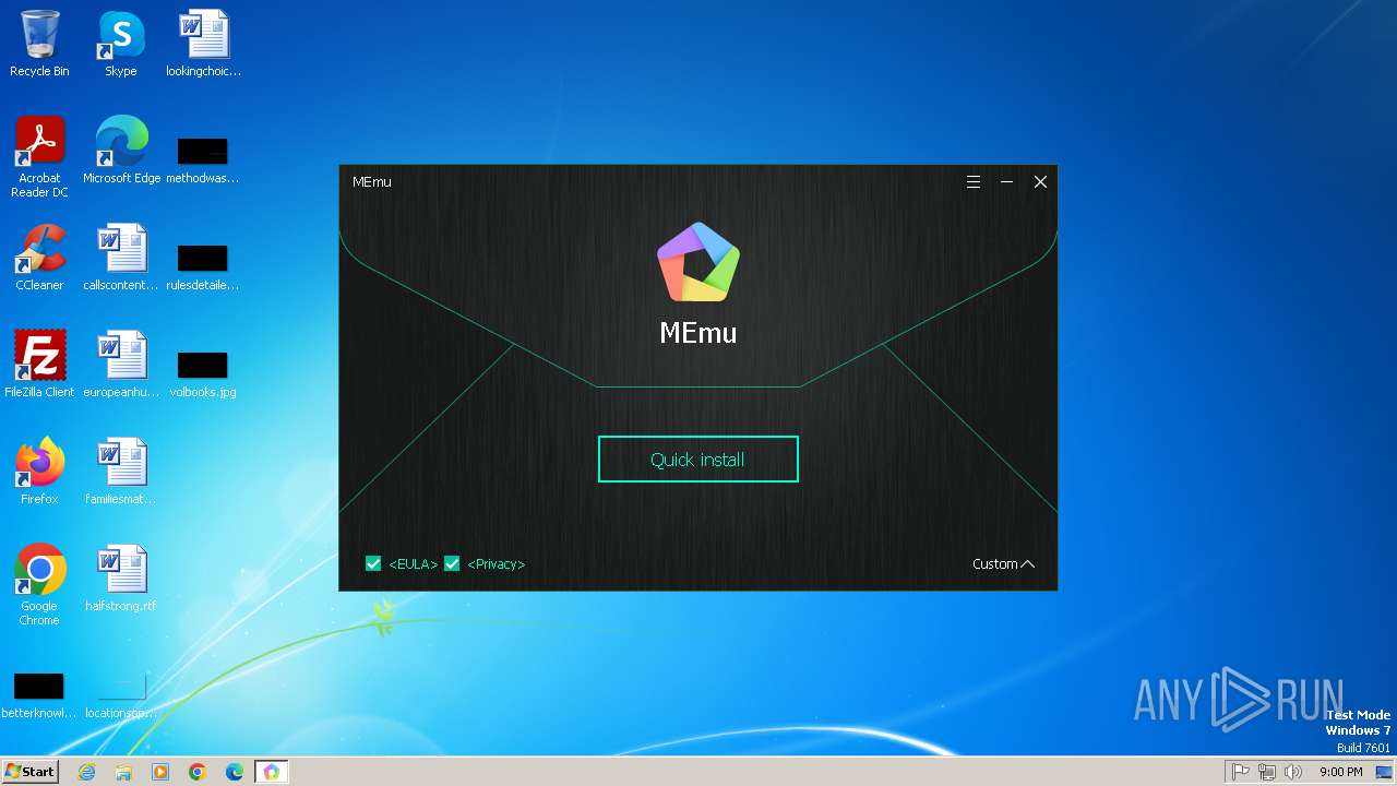 Analysis MEmu-setup-abroad-sdk.exe (MD5: 6CC9A78E4778F77343CA22CB09CC8BE5) Malicious activity ...