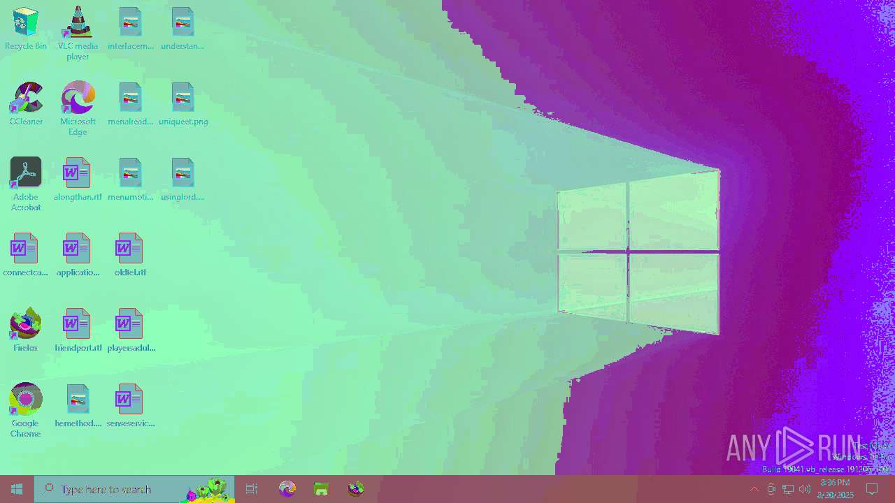 Malware analysis hydrogen.peaceful.exe Malicious activity | ANY.RUN - Malware Sandbox Online