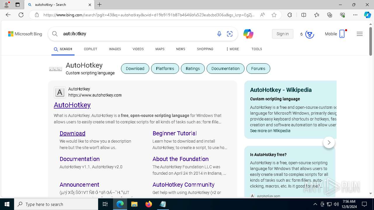 Malware analysis Fisch Macro V11.ahk Malicious activity | ANY.RUN - Malware Sandbox Online