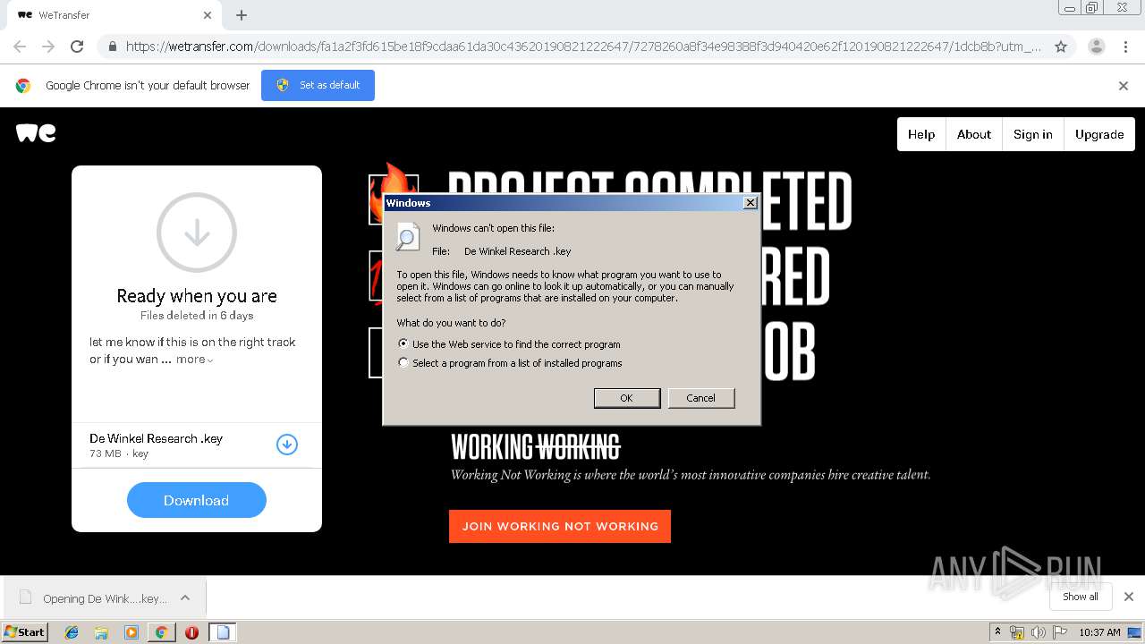 Malware analysis https://wetransfer.com/downloads/fa1a2f3fd615be18f9cdaa61da30c43620190821222647 ...