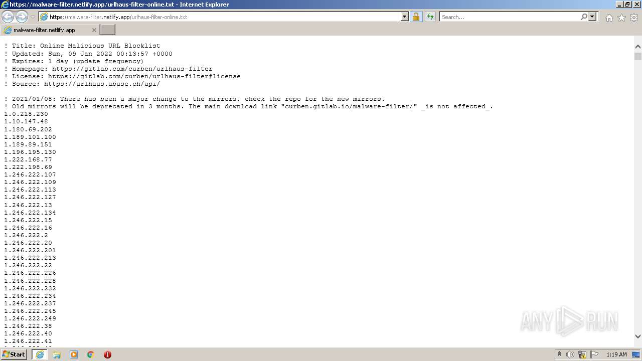 Malware analysis https://malware-filter.netlify.app/urlhaus-filter-online.txt Malicious activity ...