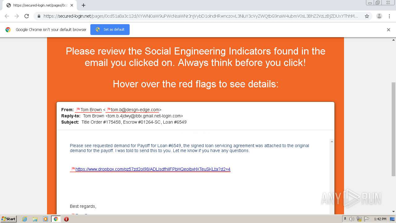 Malware analysis https://na01.safelinks.protection.outlook.com.url ...