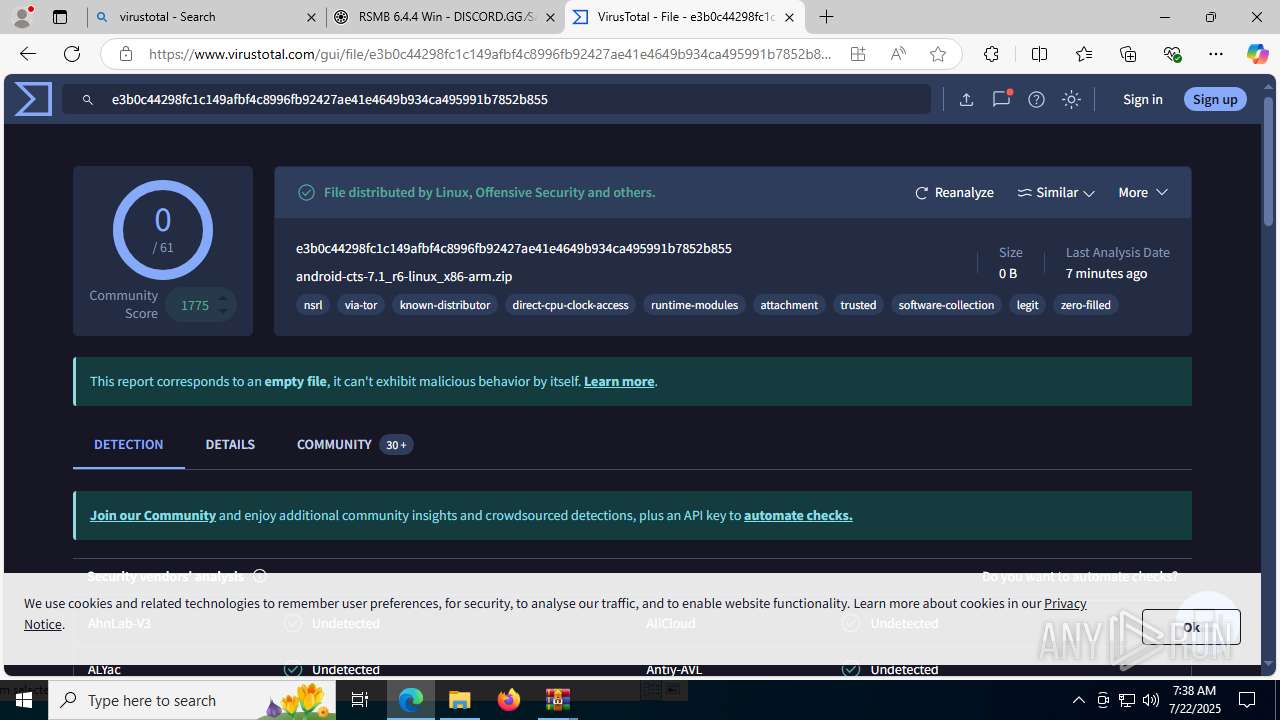 Malware analysis https://pixeldrain.com/u/Sz48fzbK Malicious activity | ANY.RUN - Malware ...